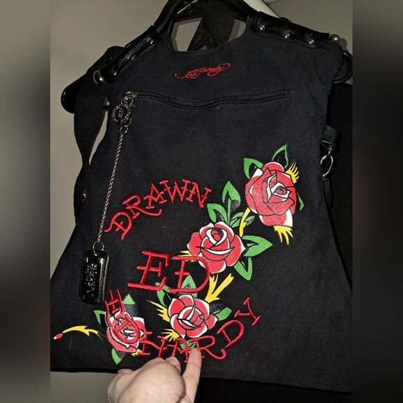 Ed Hardy | Bags | Vintage Ed Hardy Crossbody Bag | Poshmark
